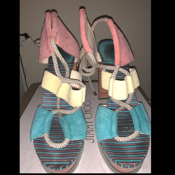 Jimmy Choo | Shoes | Jimmy Choo Halley Colorblock Sandal | Poshmark